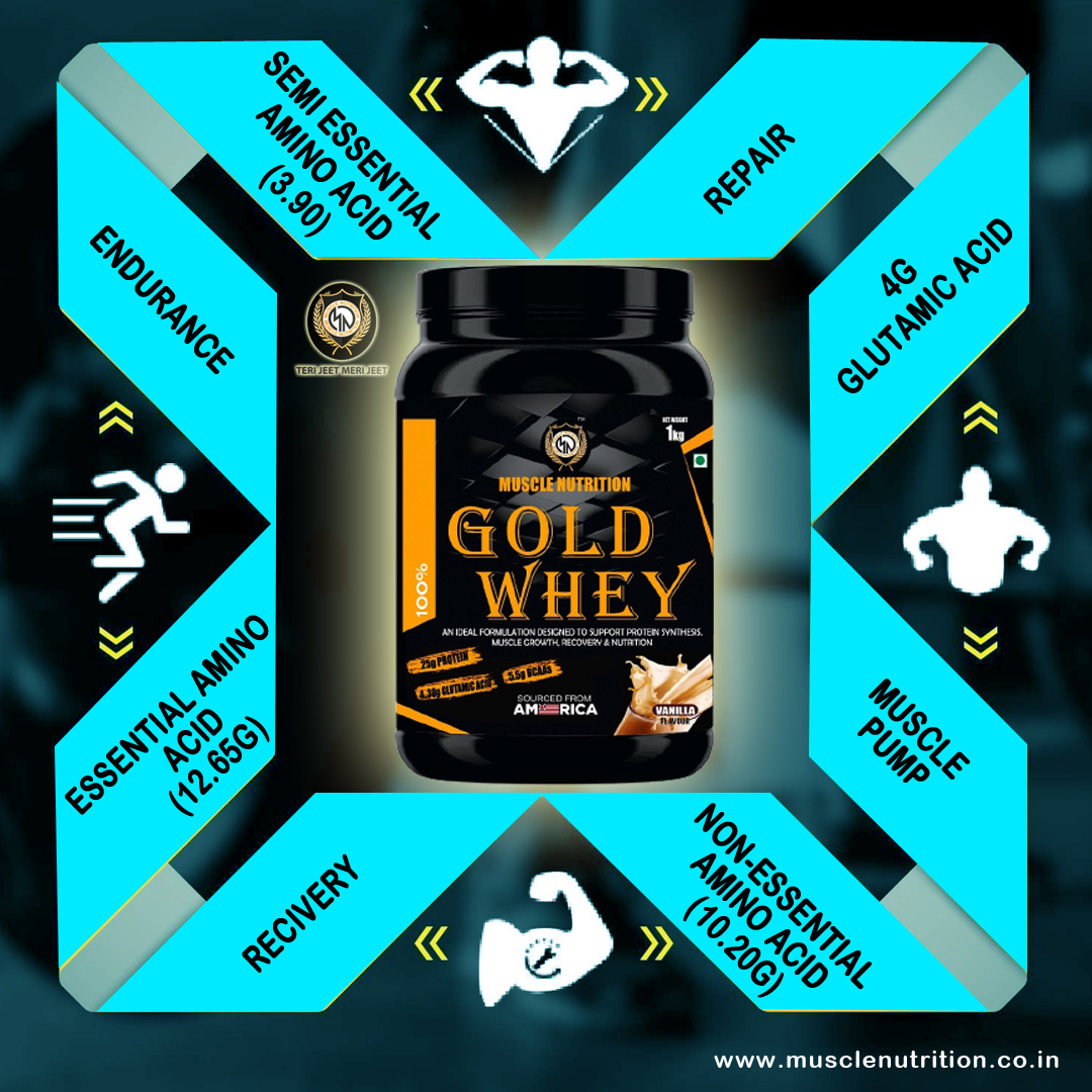 Muscle Nutrition 100% Gold Whey Protein (1kg) Chocolate